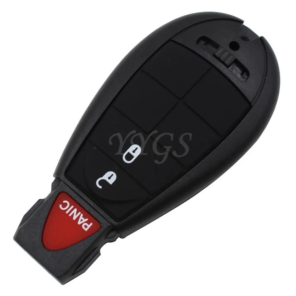 2 +1Panic 3 Button Smart Remote Key Fob Shell Case For Chrysler Town ...