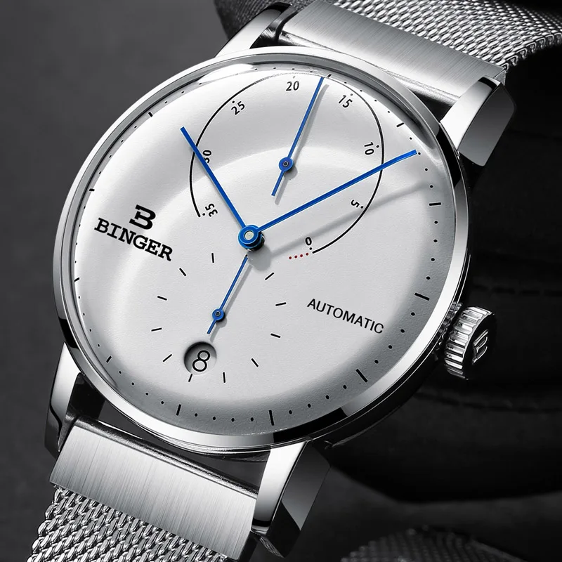 Men Watch Binger Mechanical Self Winding - Men Watch Luxury Brand ...
