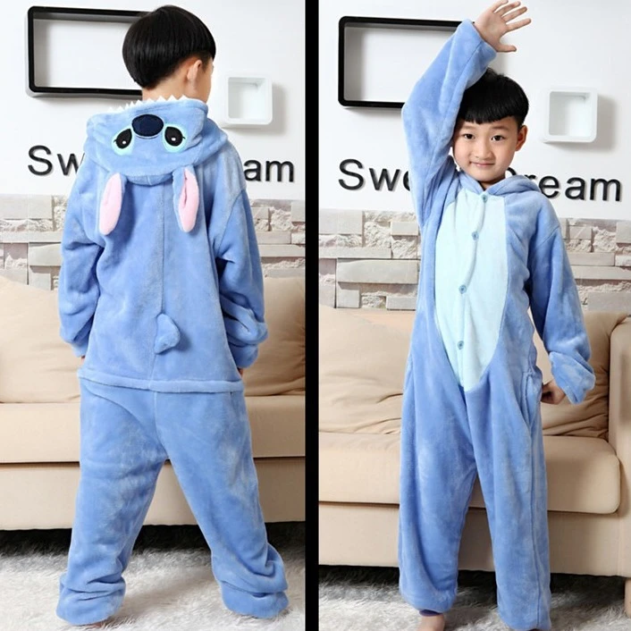 Stitch Angel Onesie For Adult Kids Cute Couples Animal Onesies Halloween Costumes Animal Pajamas ...