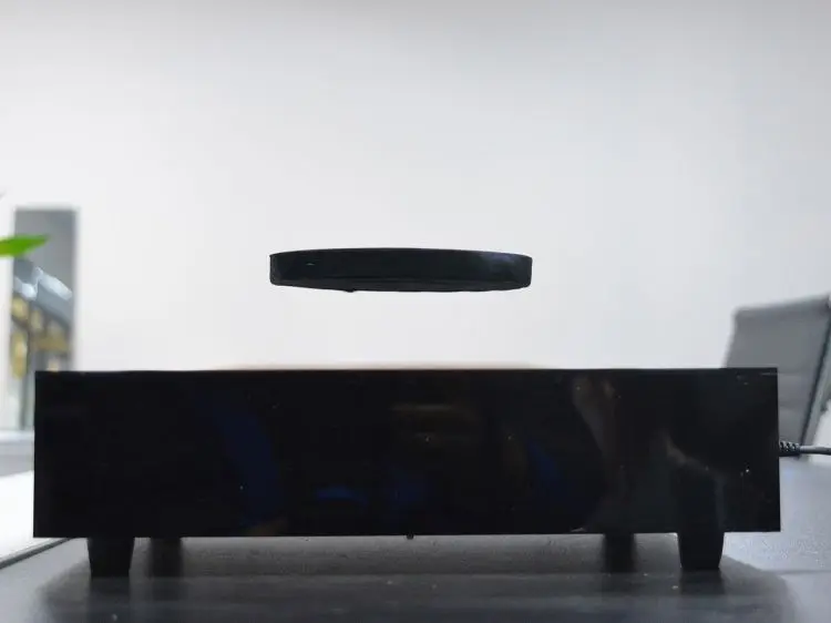 Maglev advertising display stand under suspended Showcase 250 system ...