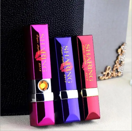 Lipstick Lighter USB Rechargeable Creative Design Portable Flameless ...