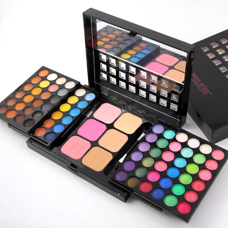 Miss Rose Full Professional Makeup Kit 72 Colors Matte Shimmer Glitter ...