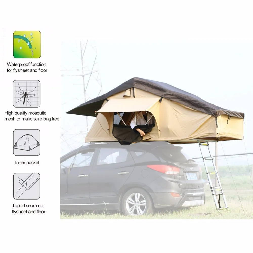 2018 Wnnideo Vehicle Rooftop Tent Suv Car Folded Tent Two People ...