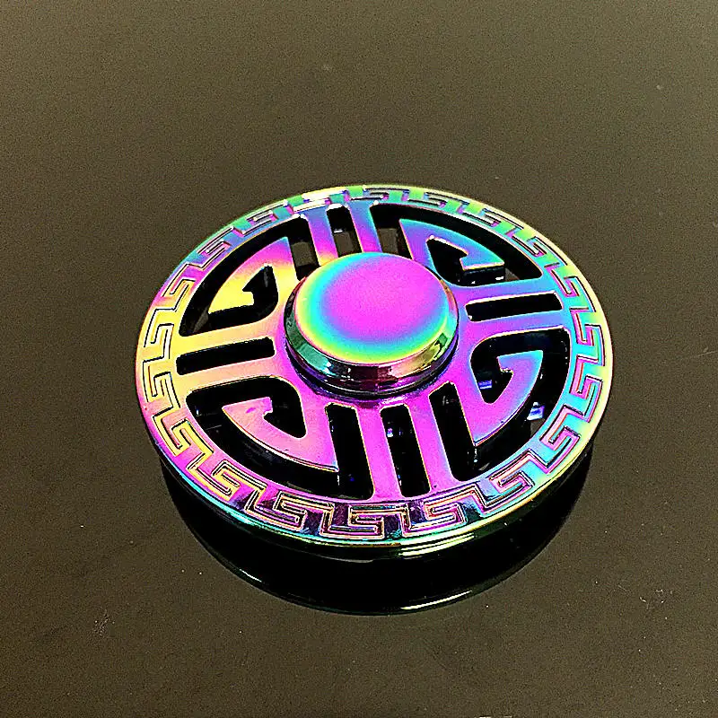 paper cut Fidget Spinner Metal Rainbow Dragon Hand Finger Spinners ...