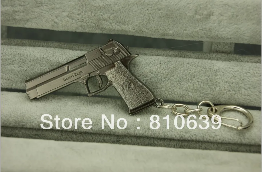 Cross Fire Hand Shot Gun Desert Eagle Keychain CF Pistol Keys Ring CS ...