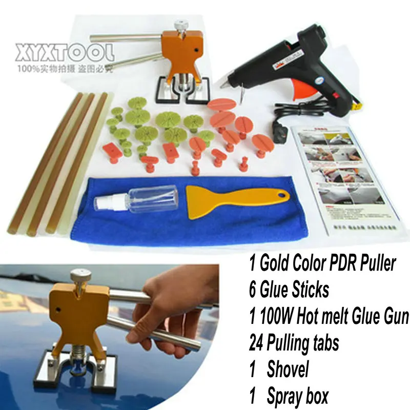 35 PCS PDR Tools Dent Puller Kit PDR Paintless Car Dent Removal Tools ...