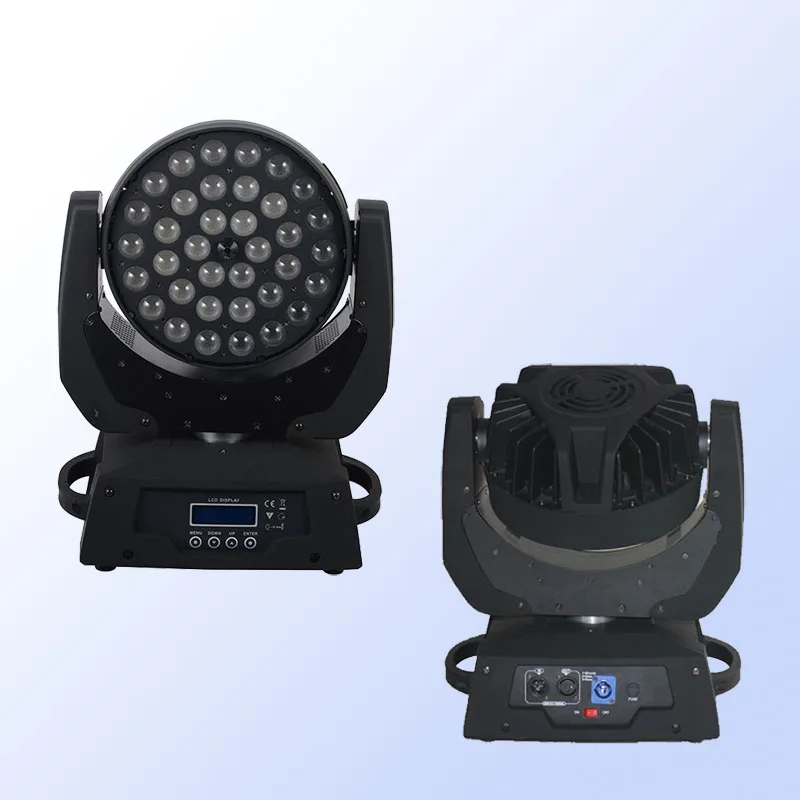 2 Pieces Led Zoom Moving Head Wash Light 36x12w Rgbw Led Dmx Stage ...
