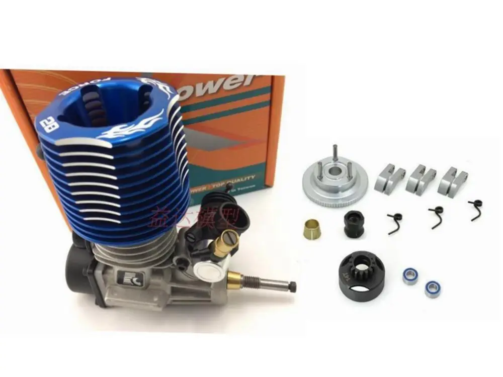 Motor nitro force 28rr + embreagem, para go redcat, hpi, savage xl ...