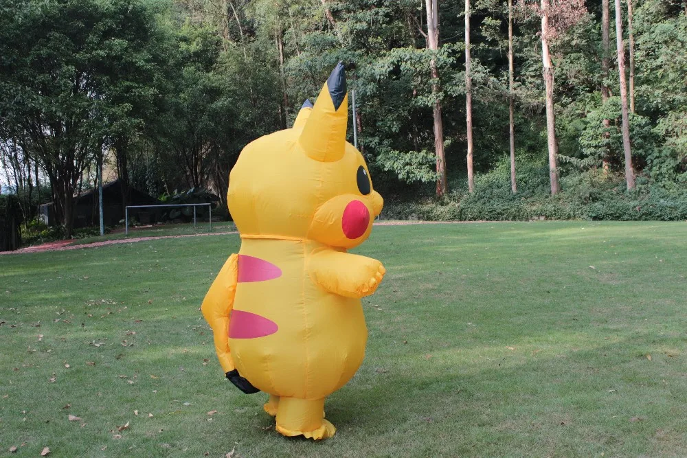 Pikachu Cartoon Inflatable Jumpsuit Costumes - KawaiiMerch.com