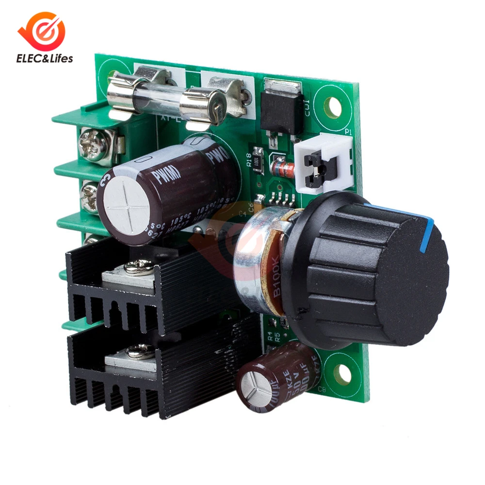 12v 24v 36v 10a Pwm Dc Motor Speed Controller With Knob Switch ...