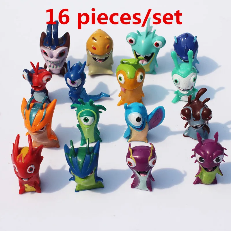 Produs 16/24PCS a set Slugterra Action Figures Toy 5cm Mini Slugterra ...