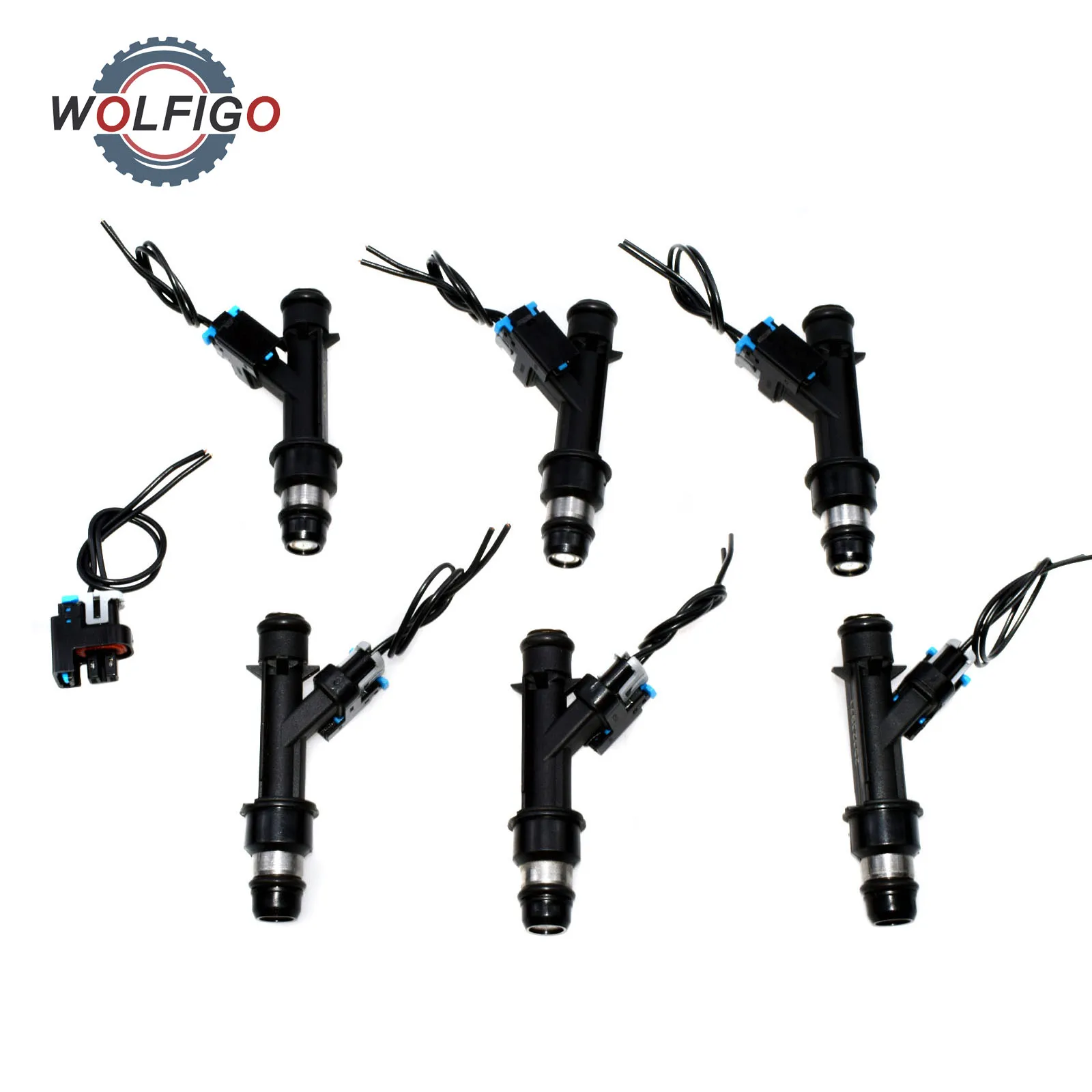 Wolfigo Fuel Injector With Connector Plug Wire For Buick Chevrolet ...