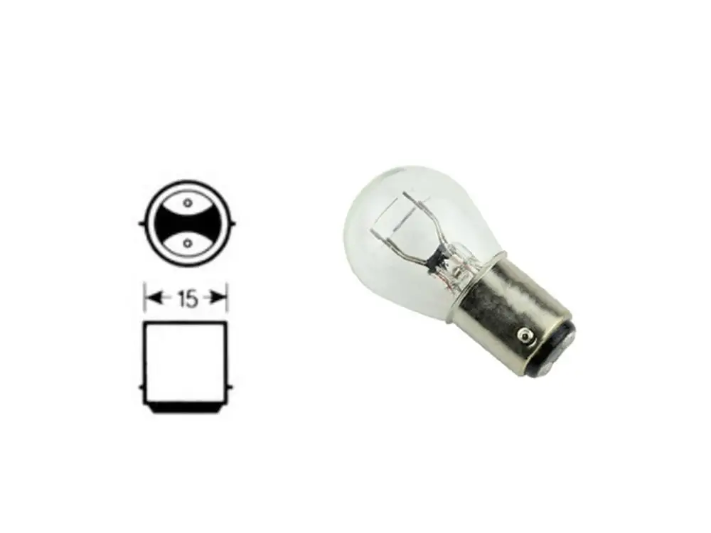 10PCS Ba15d 12V double filament bulb brake light Double contact BA15D ...