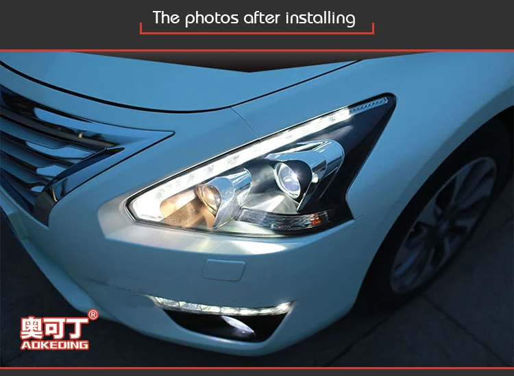Nissan Teana Headlights 2013-2017 Altima LED Headlight DRL Hid Option ...