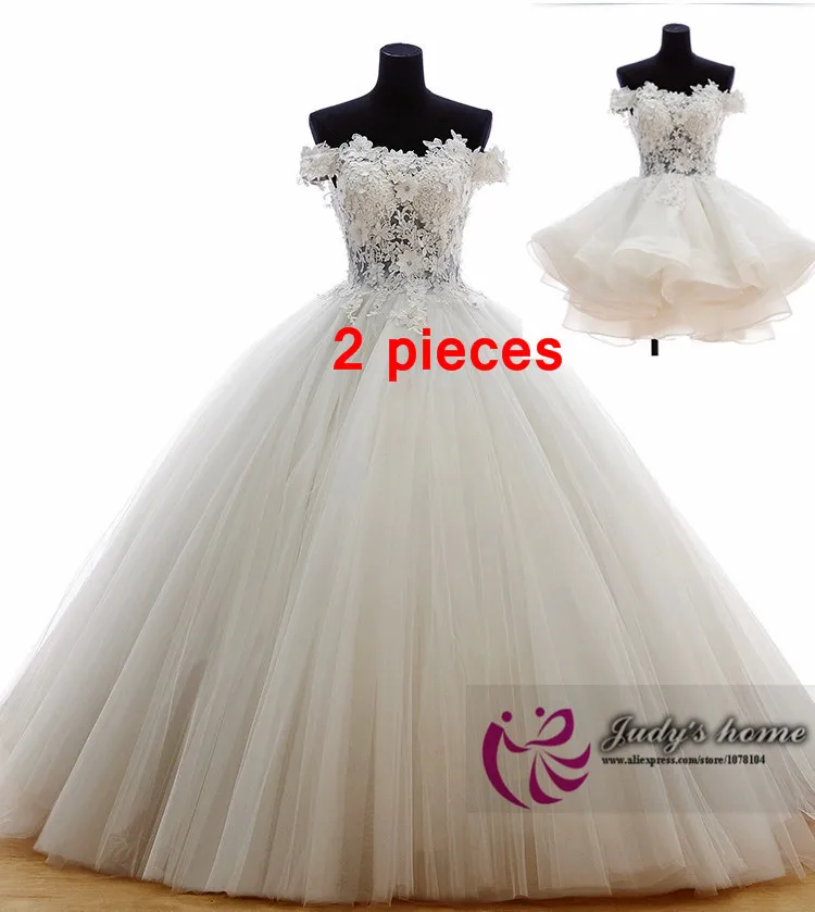 Real-Sample-Wedding-Dress-Latest-Design-Lace-Ball-Gown-Wedding-Dress ...