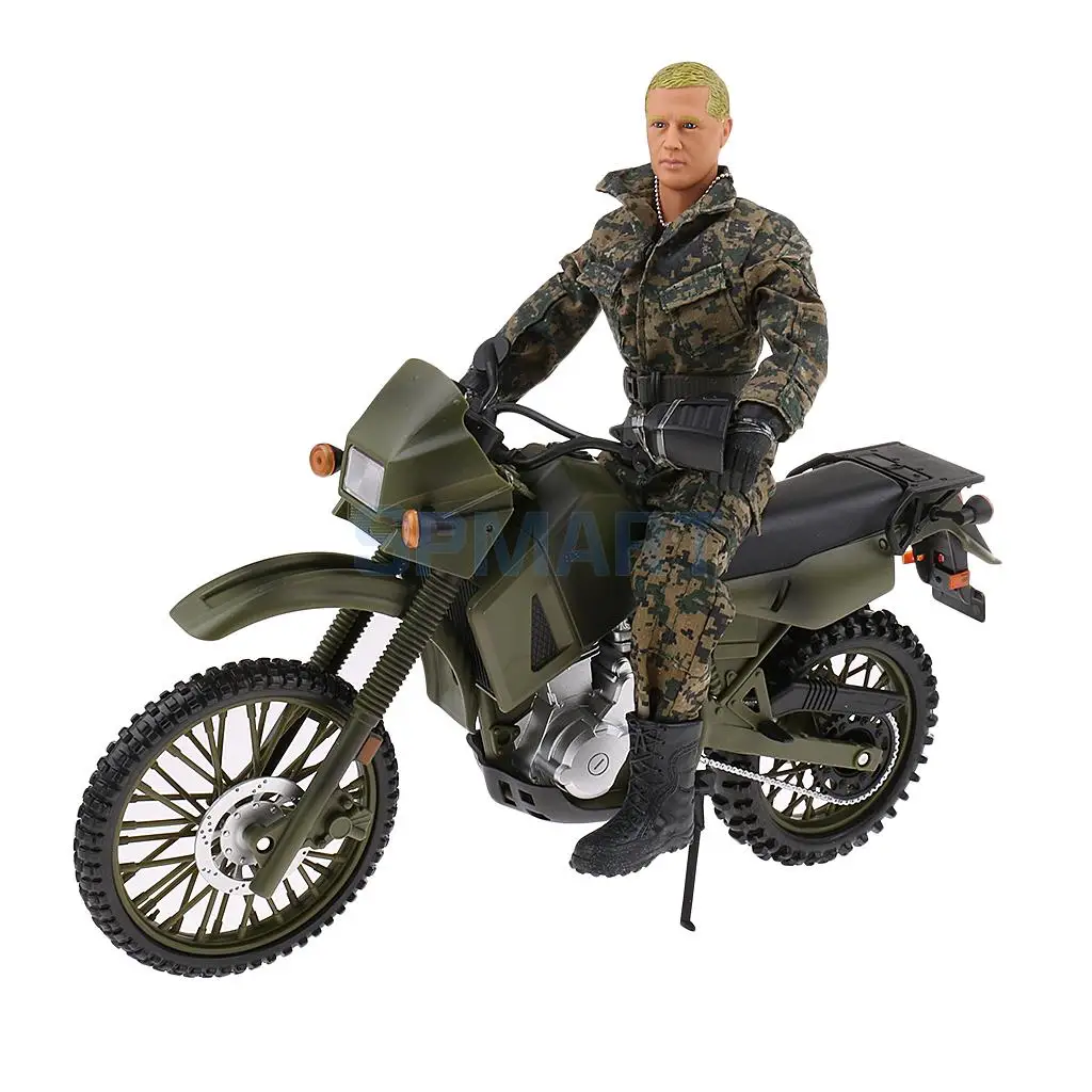 1/6 Scale Assembly Movable Modern Motorcycle Soldiers Model Military ...