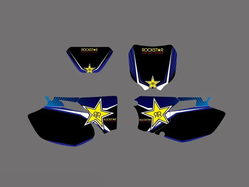 0498 Star NEW TEAM GRAPHICS BACKGROUNDS DECALS Sticker For Yamaha ...