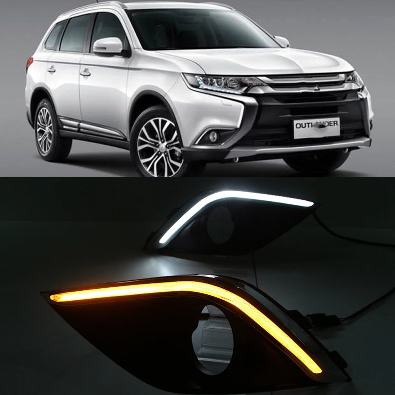 Car Styling 1 Pair LED DRL Daytime Running Lights For Mitsubishi car-styling-1-pair-led-drl-daytime-running-lights-for-mitsubishi