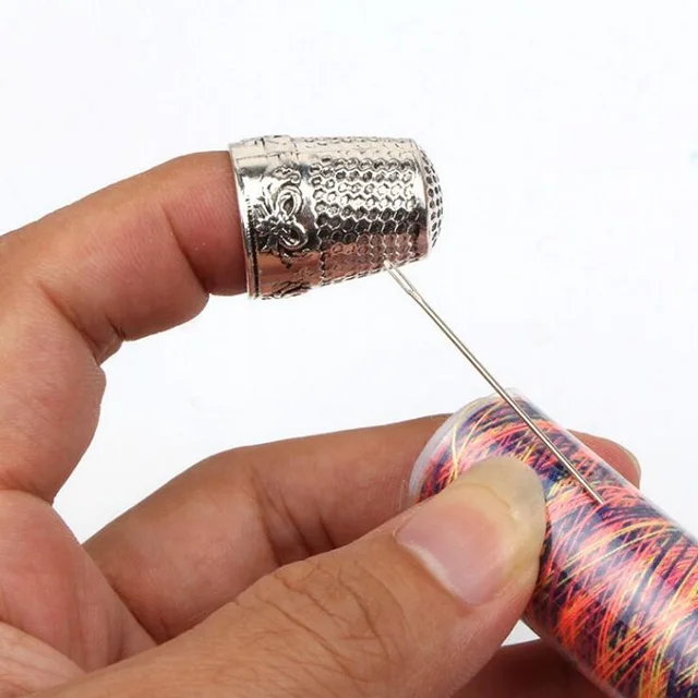 Sewing Thimble Finger Protector Classical Pattern Hard Metal Thimble ...