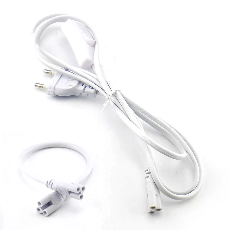 3pin AC 100-240V LED t5 Tube Connector Cable Wire Power Adapter Supply ...