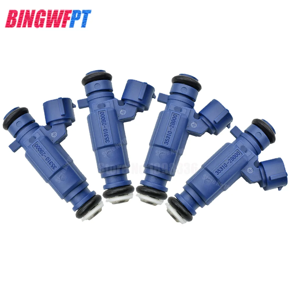 High quality 4PCS Car Fuel Injector Nozzle 35310 2B000 Fit For Hyundai ...