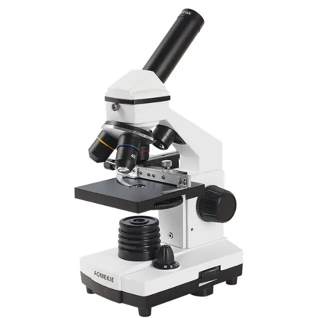 Aomekie Professional Biological Microscope 64x-640x Student Monocular ...