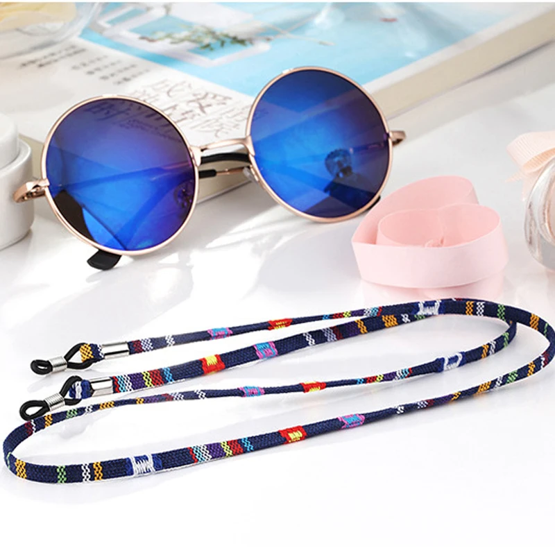 Fashion Retro Eyeglass Sunglasses Cotton Neck String Cord Retainer Strap Eyewear Lanyard Holder