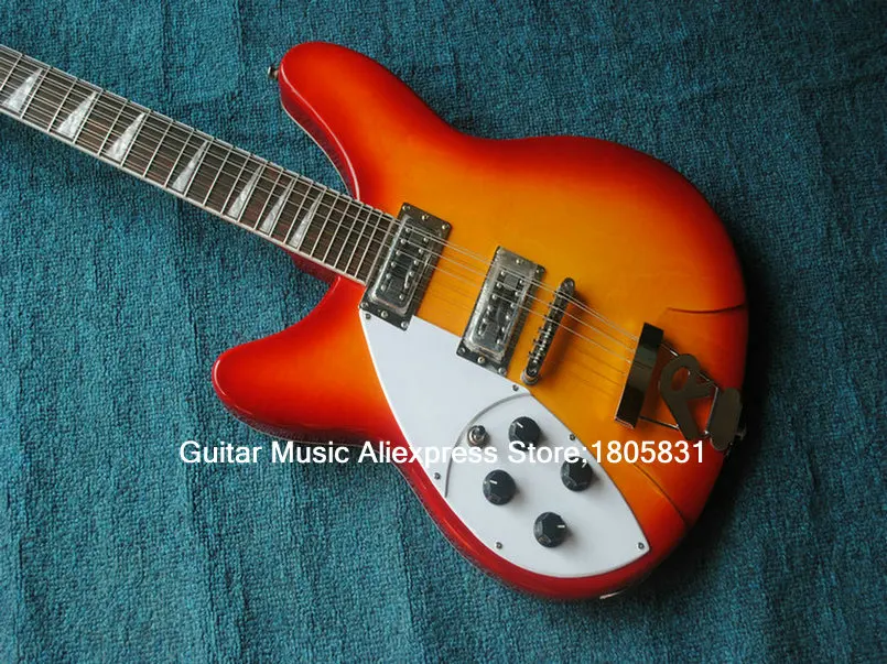 12 Strings Left Handed Electric Guitar Cherry Burst Guitars Wholesale ...