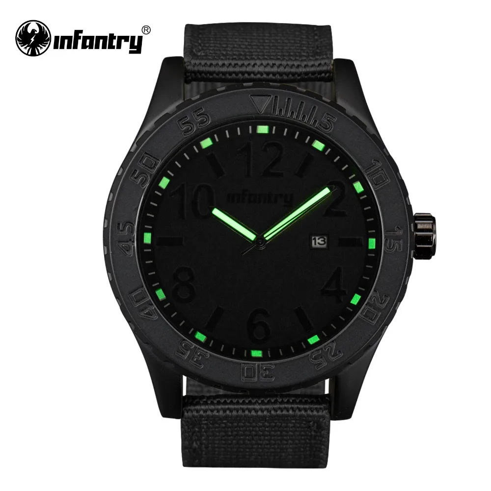 INFANTRY Mens Watches Quartz Military Luminous Luxury Brand Watch High ...