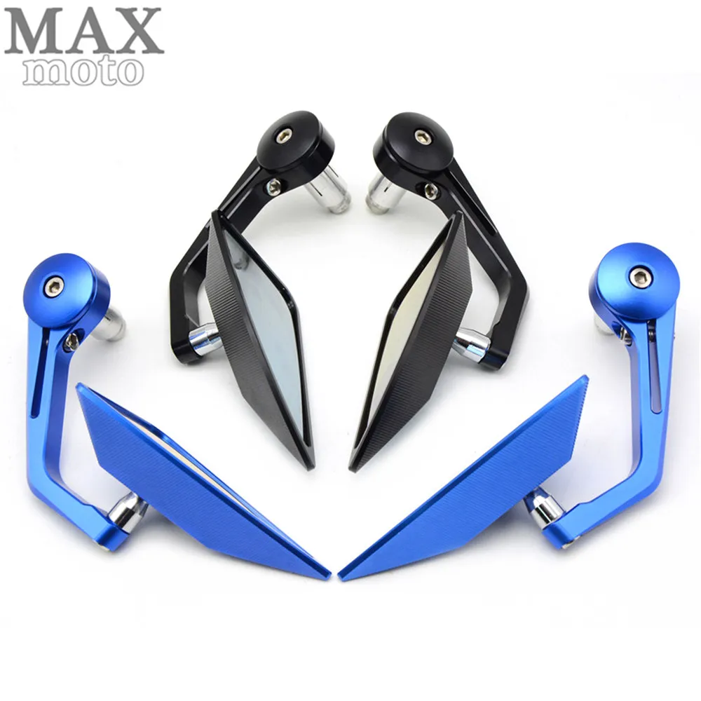 7 8 22mm Motorcycle Cnc Handle Bar End Mirrors Rearview Side Mirrors