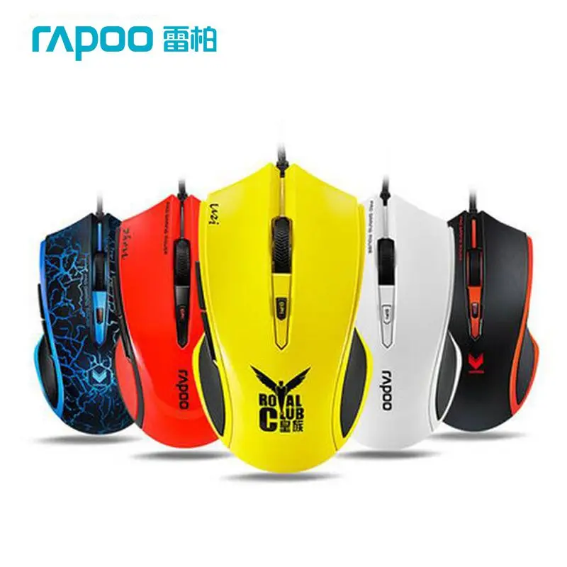 Rapoo V20S USB Wired Optical Gaming Mouse Porfessional 3 Modes 3000DPI ...