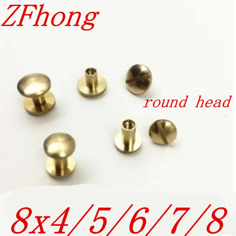 50 Pairs of Solid Brass Compression Rivets tillescenter Rivets Fasteners