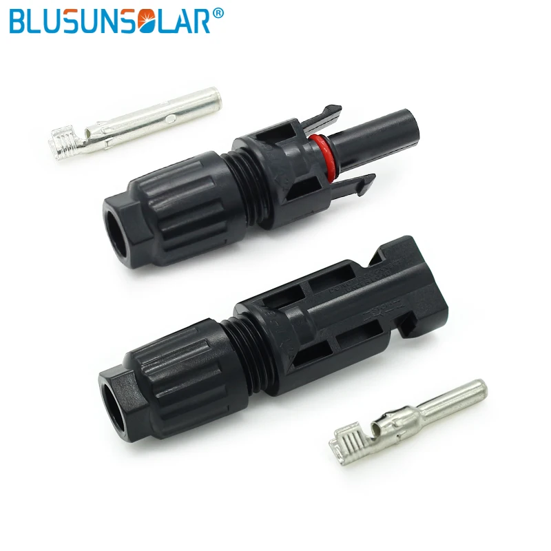 BULSUNSOLARNew store 1 Pairs Solar connector Solar Panel DC Cable Male ...