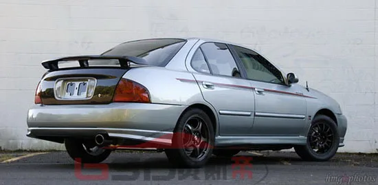 carbon-fiber-Rear-Lip-for-02-03-Nissan-Sentra-RS-style-Rear-diffuser ...