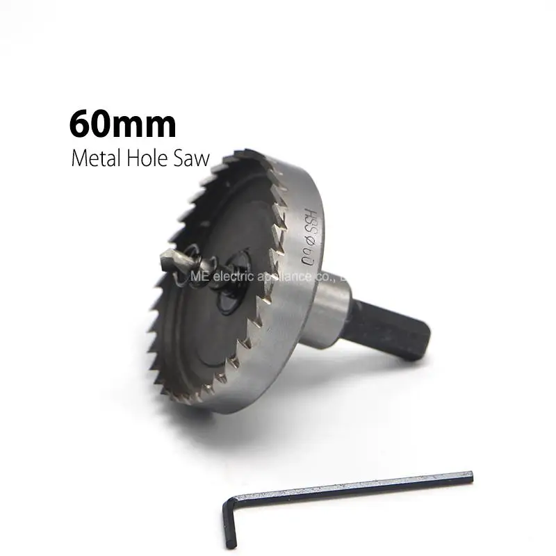 1Pc 60mm 2.36" Core Drill Bit Metal Hole Saw High Speed Steel Core ...