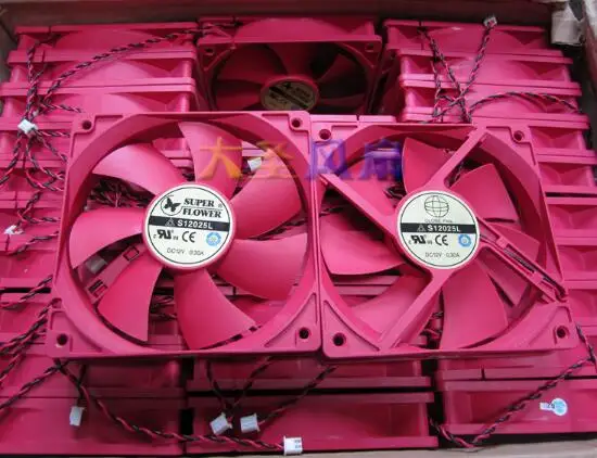 Super Flower S12025L 12CM 120*120*25MM 12V 0.30A 2-wire fan - Uranful.com