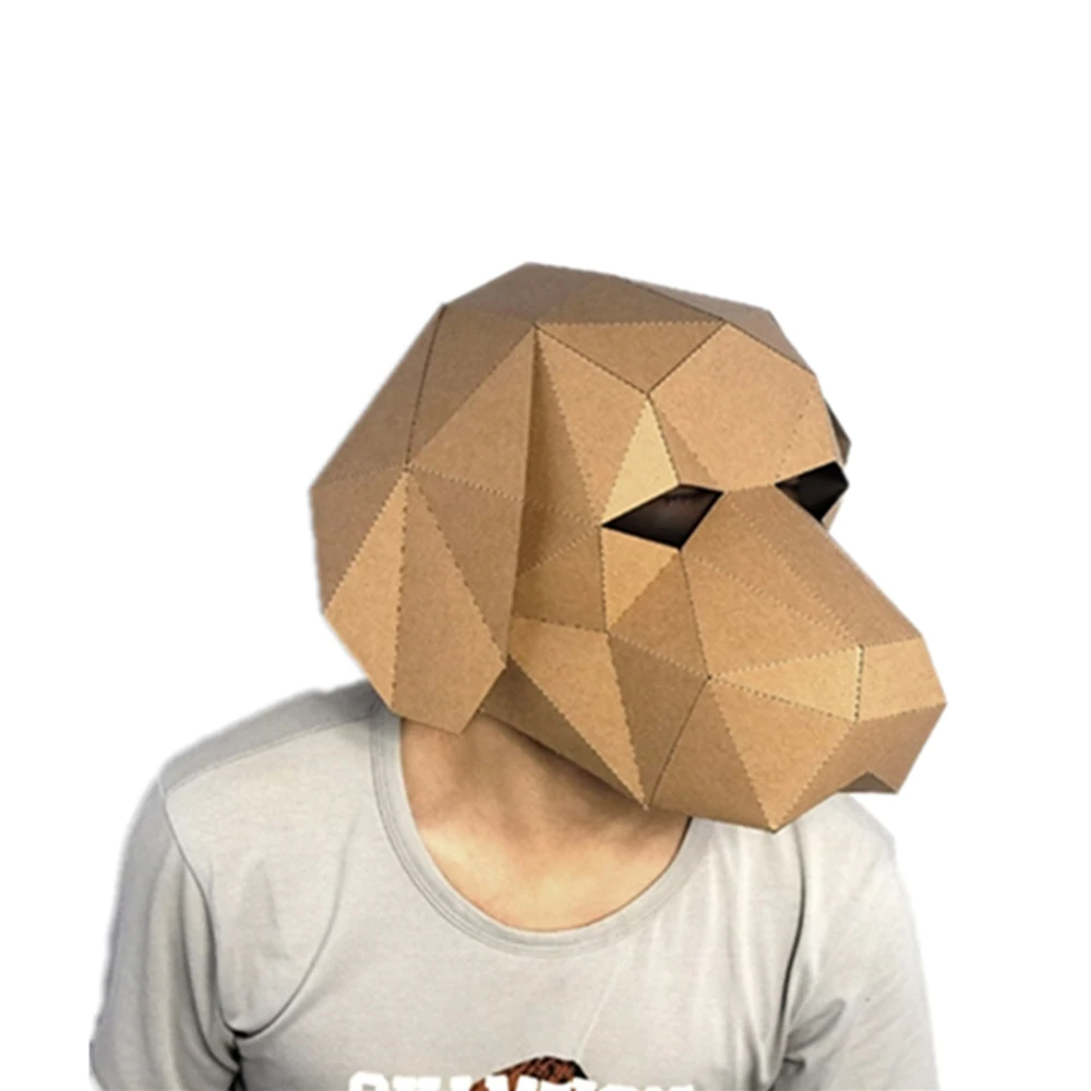 Halloween Masquerade Cosplay Paper Mask 3D Paper Model Space Library ...