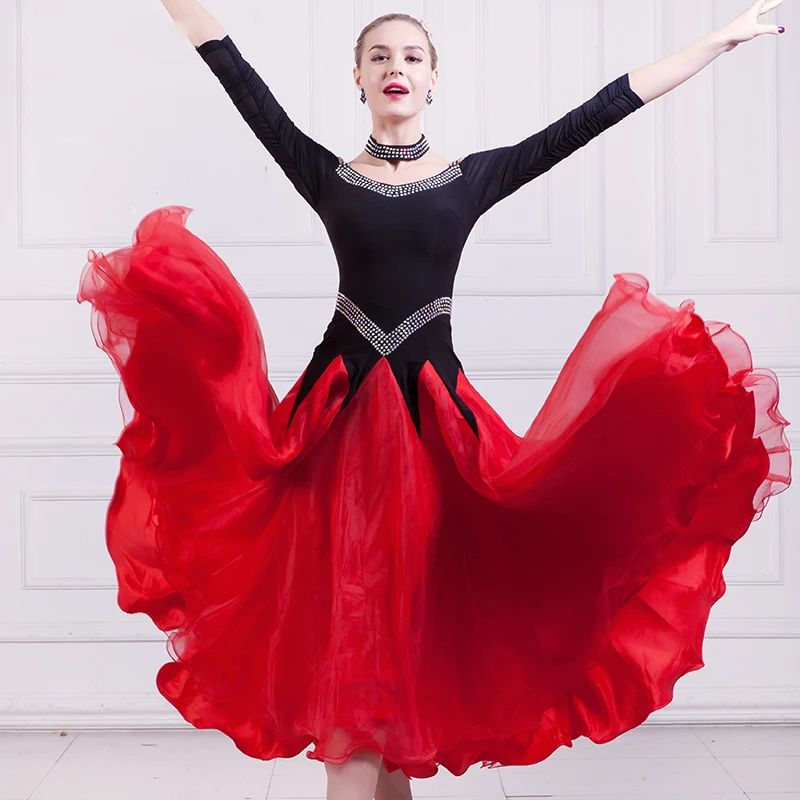 2018 nouvelle robe de danse de salon Costumes de danse Flamenco robes ...