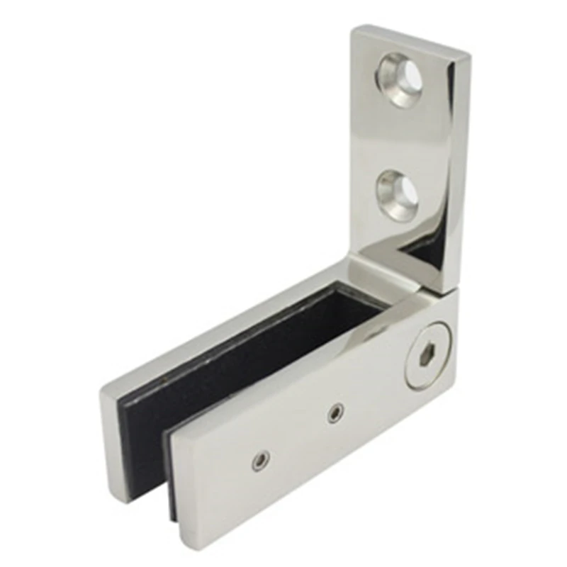 90 Degree Glass To Wall Bracket Frameless Pool Fencing Handrail ...