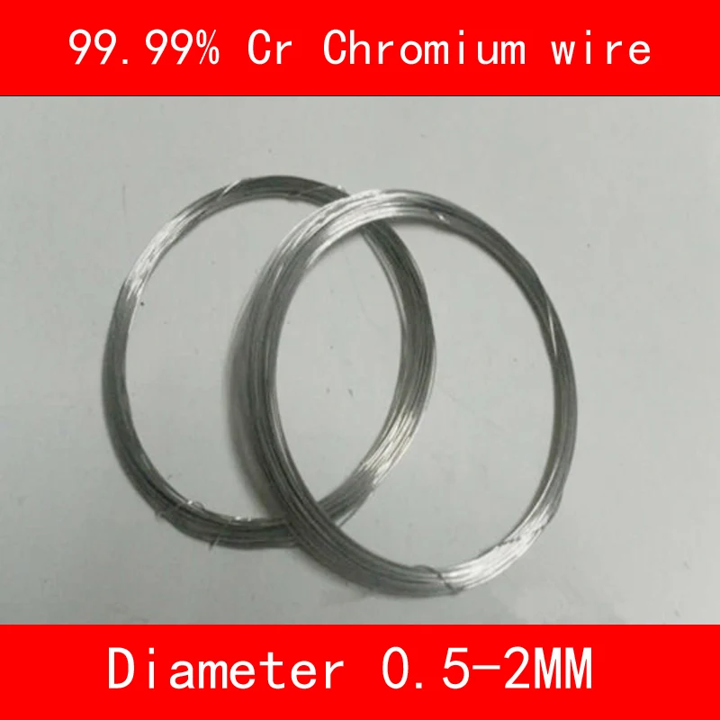 99.999% pure Chromium wire diameter 0.3mm 0.5mm 0.8mm 1mm 1.5mm length ...