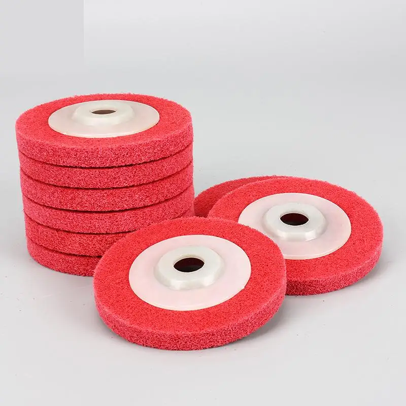 Metal polishing wheel 100*16mm7p 9p Non woven abrasive wheel Nylon ...