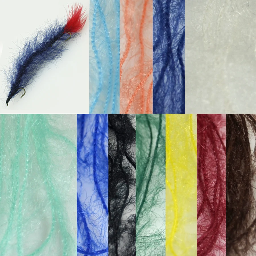 MNFT 5 Meters Assorted Colors Fly Tying Dubbing Line Yarn Scud Sand ...