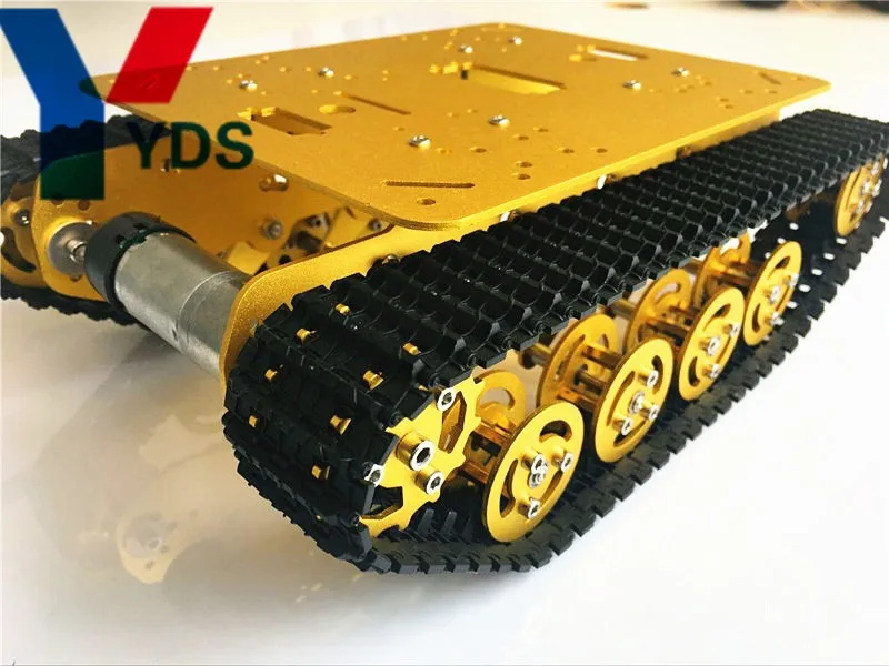 YDS TS100 tank chassis model with two motor 2wd crawler tracked vehicle ...
