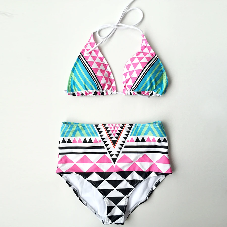 2017 New Push Up Bikini High Waist Swimsuit Swimwear Lady Sexy Bikinis
