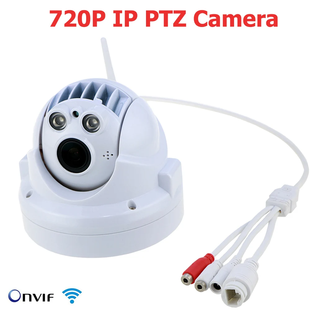 Onvif 720P Wireless WIFI Dome IP PTZ Camera 1mp 1.0 Megapixel IR P2P 2. ...
