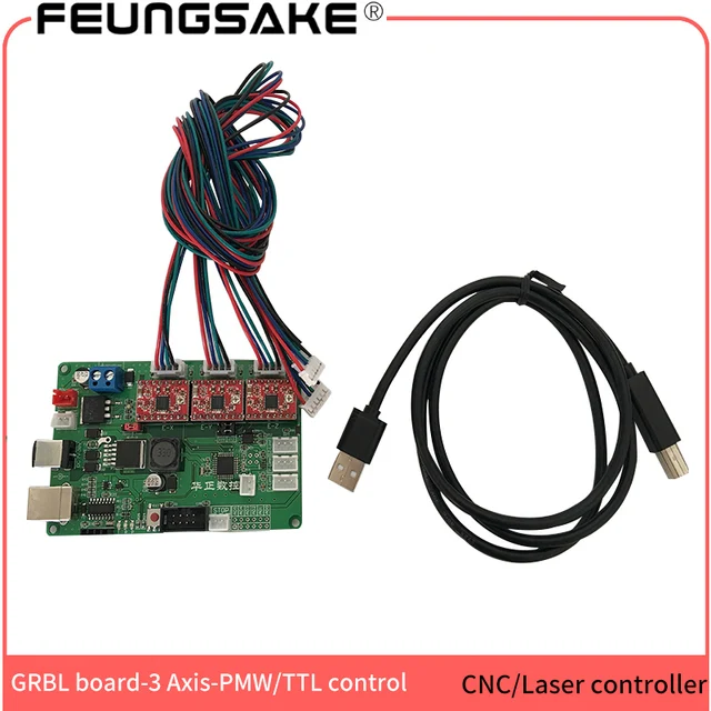 Usb 3axis Diy Carving Machine Control Board Cnc Grbl Arduino Controller