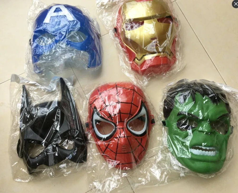 Superheros mask Avengers mask America Captain Batman Iron Man Hulk ...