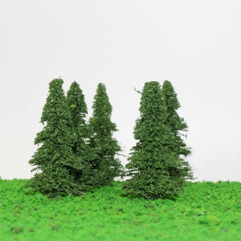 S0403-Model-Train-Pine-Trees-Railroad-Scenery-Layout-OO-HO-Scale-Model ...
