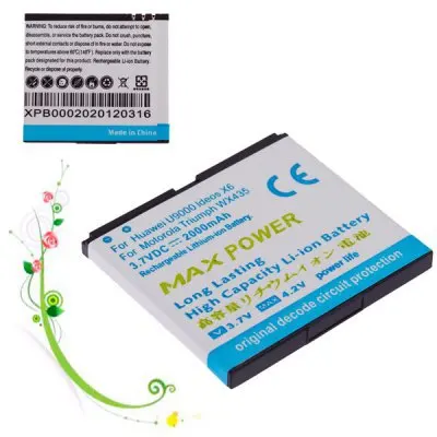 Battery GB T18287 2000 Replacement 3.7V 2000mAh Rechargeable Lithium ...