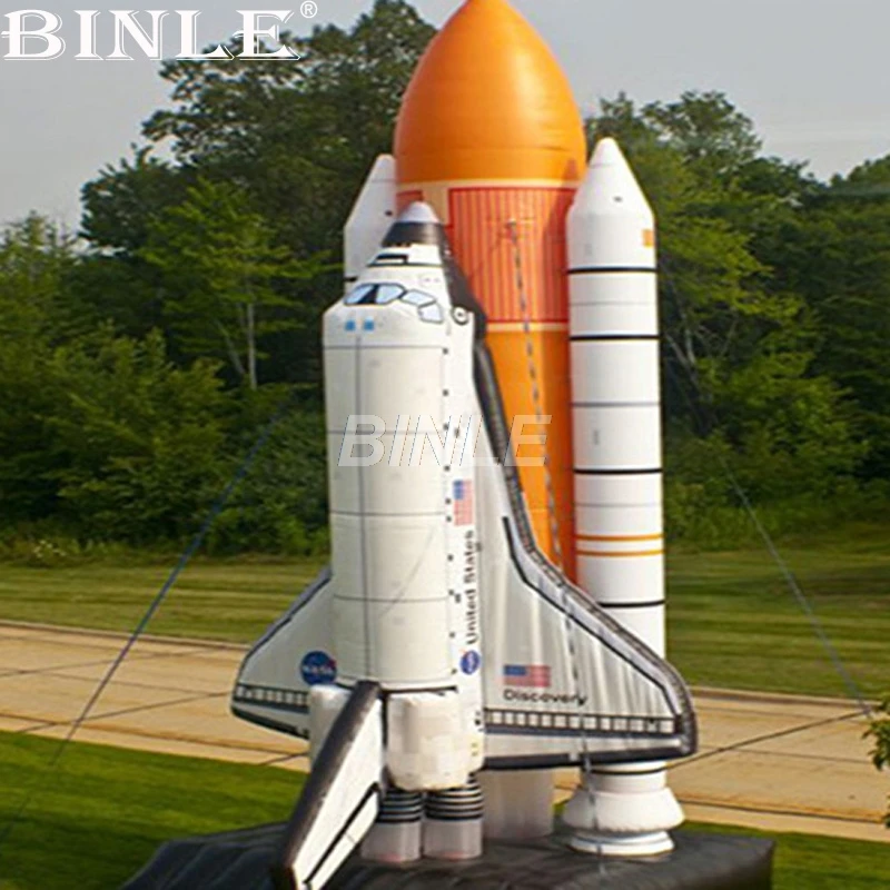Customized Astronomical giant inflatable rocket space plane replica ...